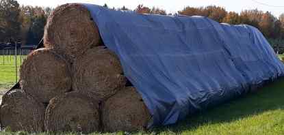 6.2 oz Polypropylene Hay Tarps