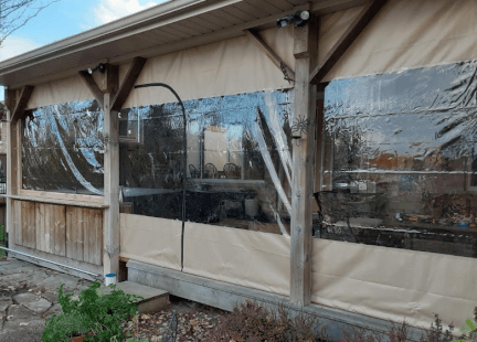 Enclosing your patio using tarps - Heavy Duty Tarps